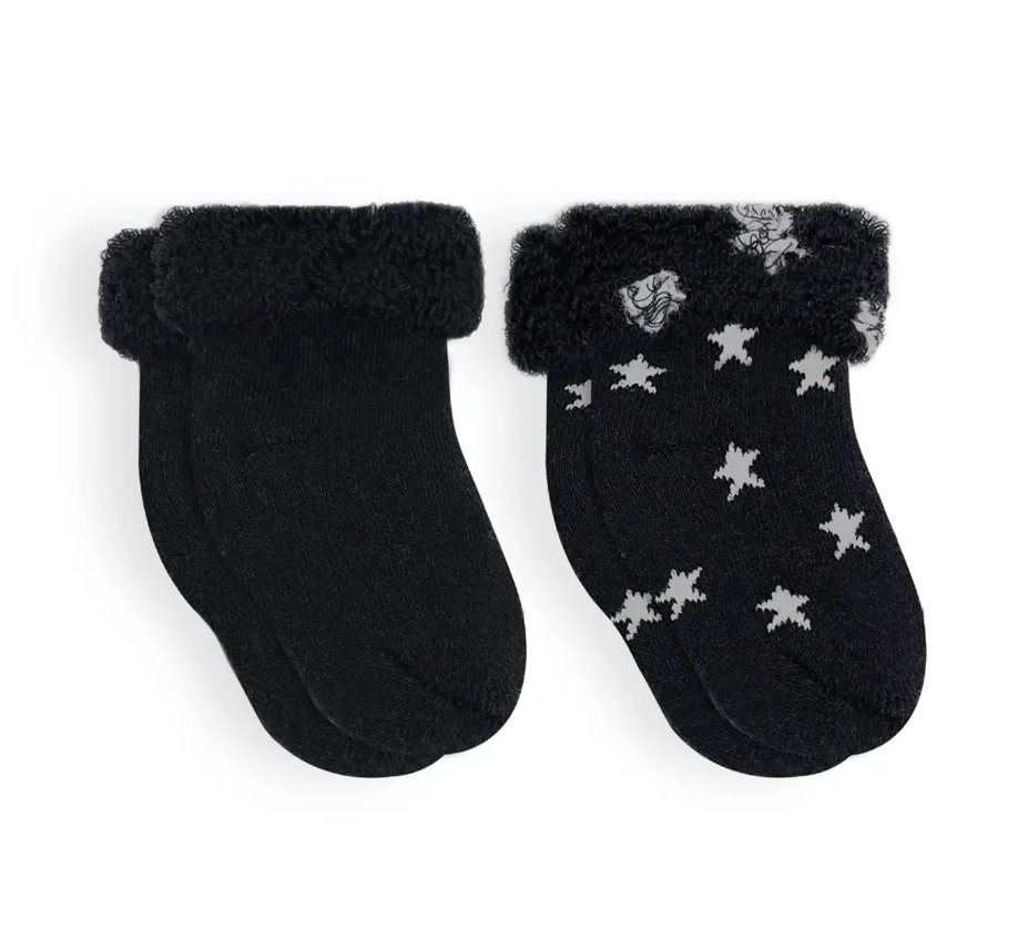 2 Pack Baby Socks - Black – Tootsie's Children's Boutique
